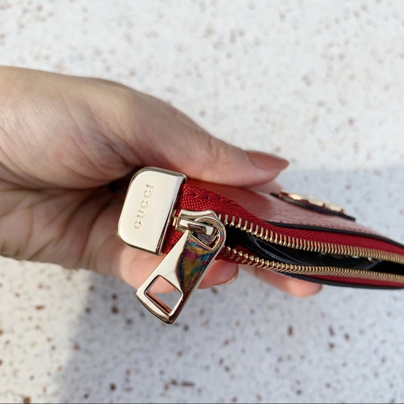 Gucci | Accessories | Nwt Authentic Gucci Leather Heart Gg Key Purse ...